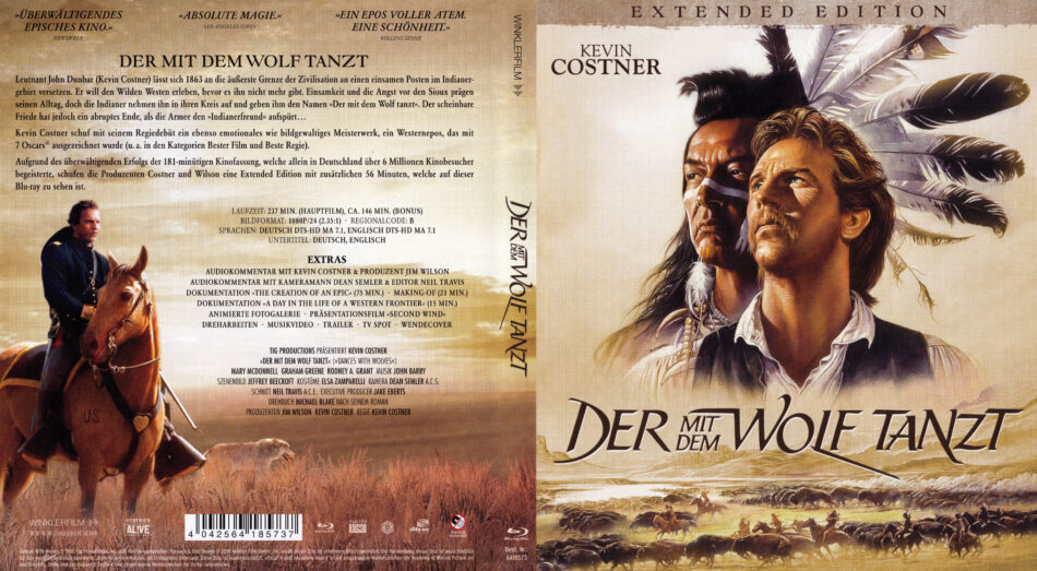 Der mit dem Wolf tanzt (1990) DE Blu-Ray Covers - DVDcover.Com
