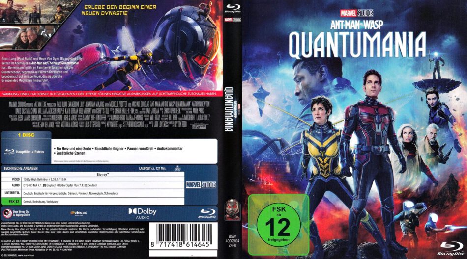Ant-Man & The Wasp-Quantumania DE Blu-Ray Cover - DVDcover.Com