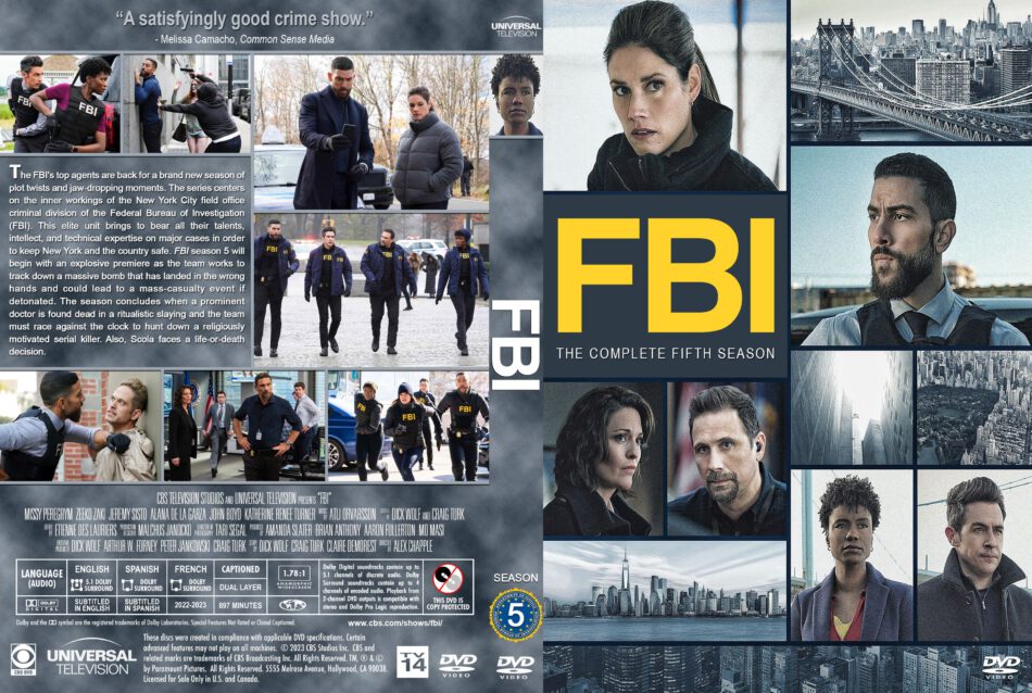FBI - Season 5 R1 Custom DVD Cover & Labels - DVDcover.Com