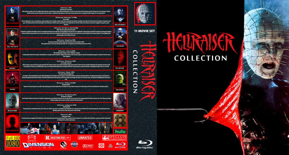 Hellraiser Collection 11 Movie Set Custom BR Cover - DVDcover.Com