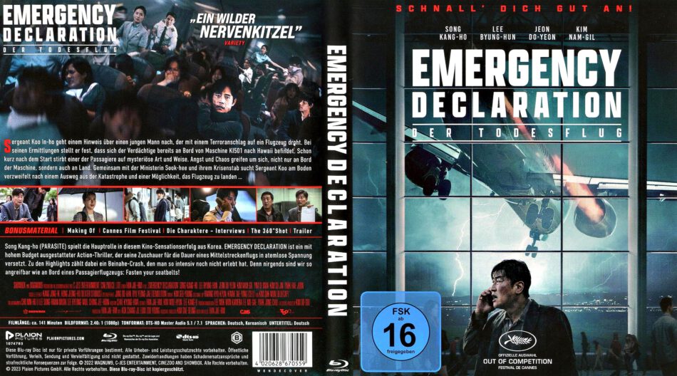 Emergency Declaration-Der Todesflug DE Blu-Ray Cover - DVDcover.Com