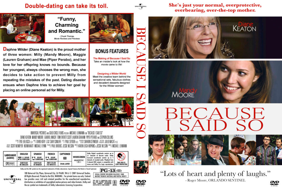 Because I Said So R1 Custom DVD Cover & Label - DVDcover.Com