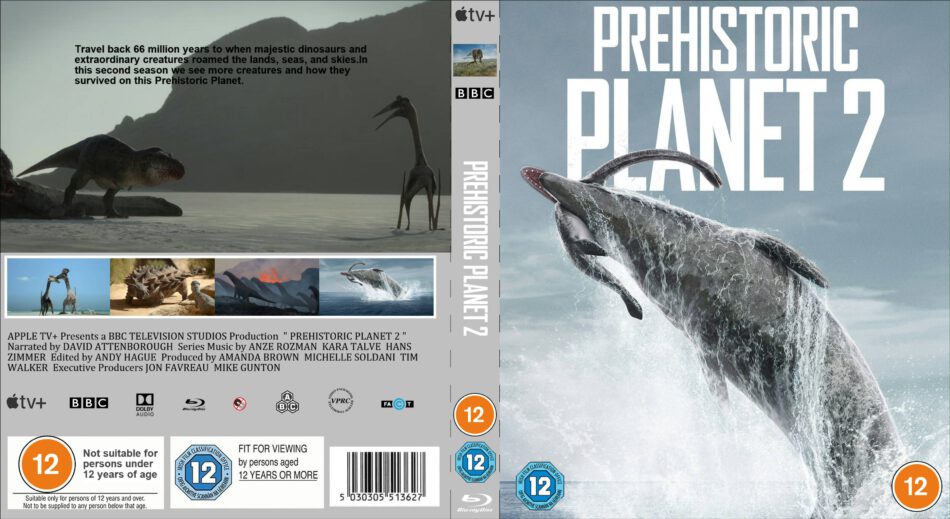 Prehistoric Planet 2 (2023) Custom R2 UK Blu Ray Cover and Labels ...