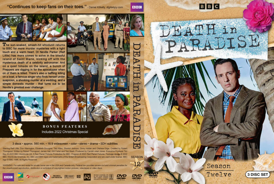 Death In Paradise - Season 12 R1 Custom DVD Cover & Labels - DVDcover.Com
