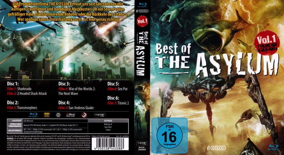 Best of The Asylum - Vol. 1 DE Blu-Ray Cover - DVDcover.Com