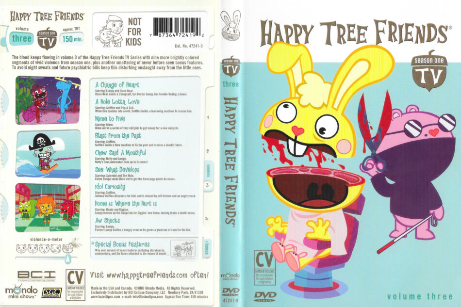 Happy Tree Friends TV Volume 3 (2007) DVD Cover - DVDcover.Com