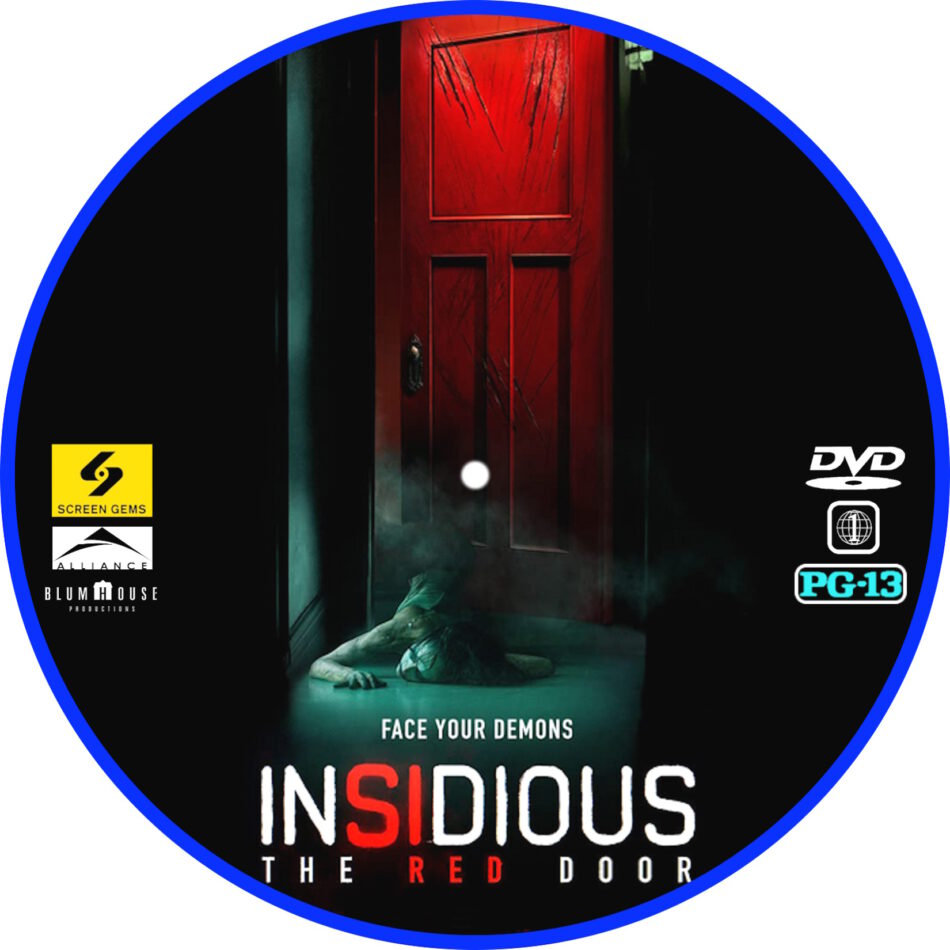 Insidious The Red Door (2023) R1 Custom DVD Label - DVDcover.Com