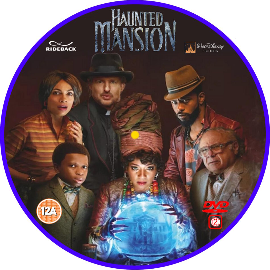 Haunted Mansion (2023) R2 DVD Label - DVDcover.Com