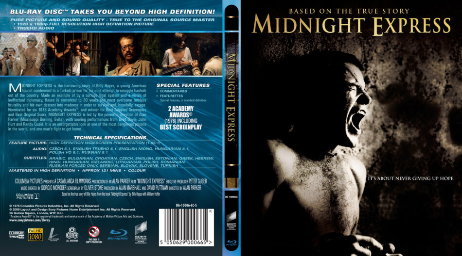 Midnight Express (1978) Custom Blu-Ray Cover - DVDcover.Com