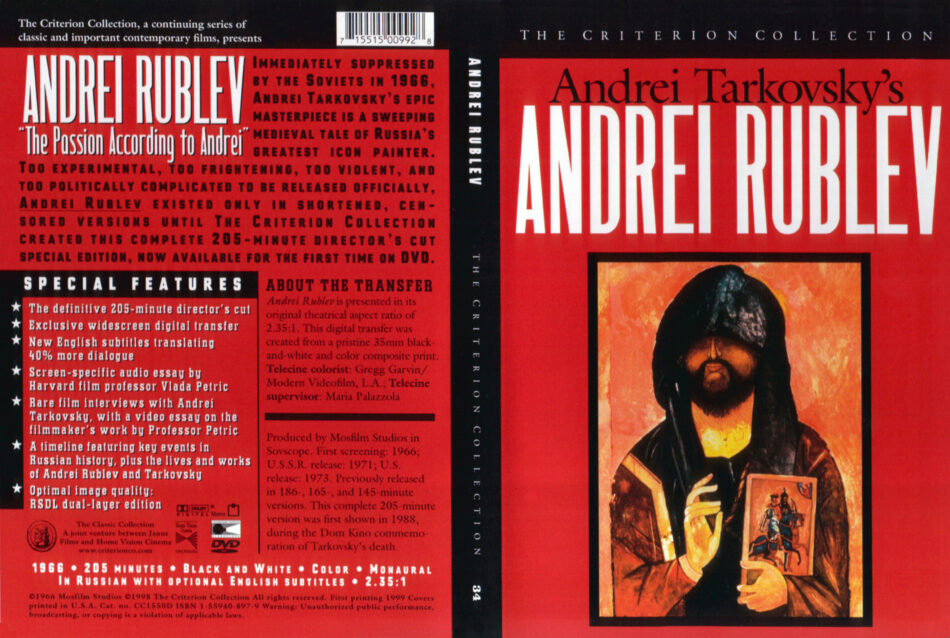 Andrei Rublev (1966) R1 DVD Cover - DVDcover.Com