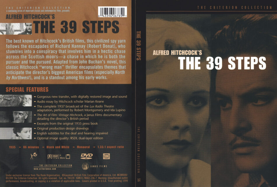The 39 Steps (1935) R1 DVD Cover - DVDcover.Com