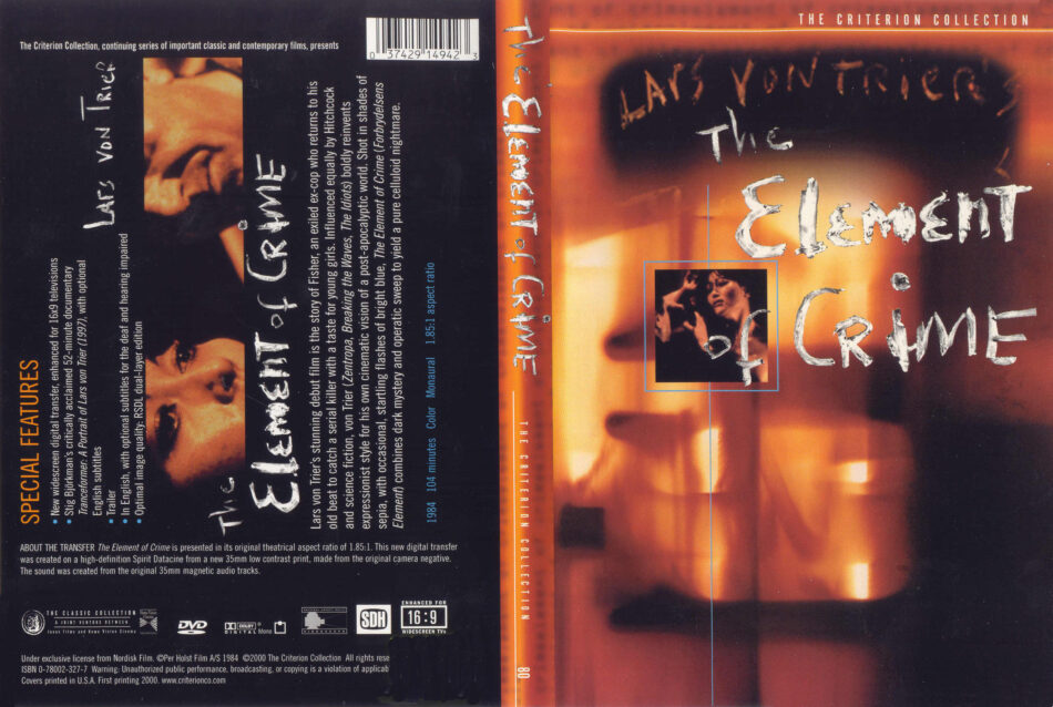 The Element of Crime (1984) R1 DVD Cover - DVDcover.Com
