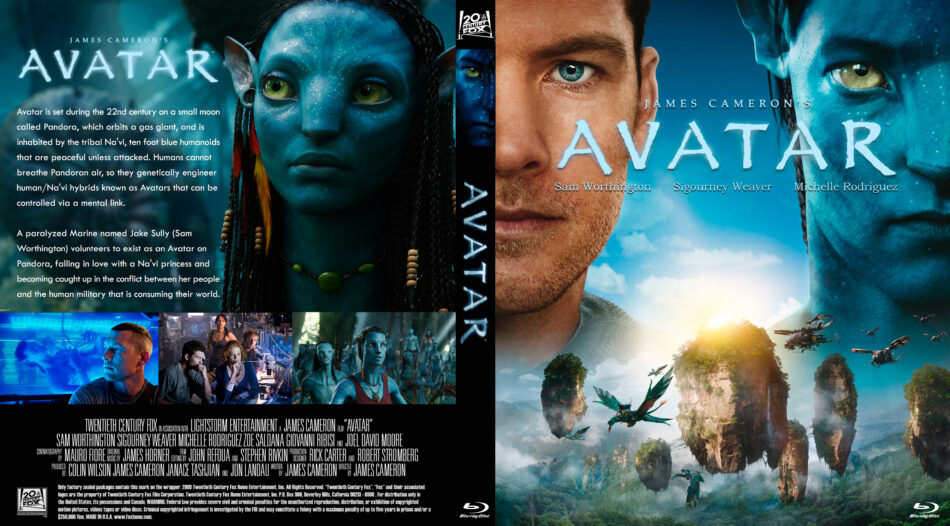 Avatar (2009) Custom Blu-Ray Cover - DVDcover.Com