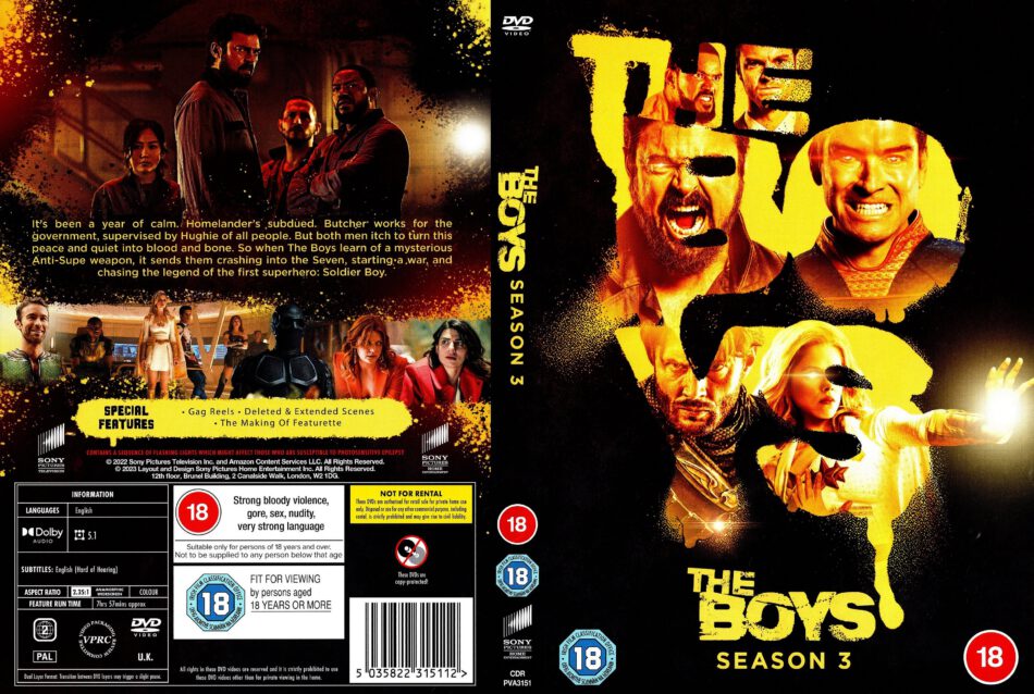 The Boys - Season 3 R2 DVD Cover - DVDcover.Com