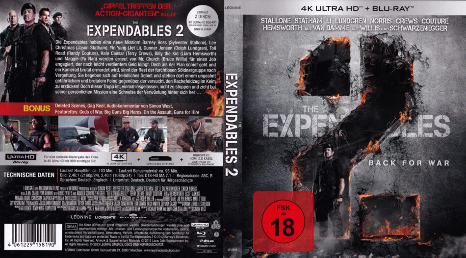 The Expendables 4 R2 DE DVD Cover - DVDcover.Com