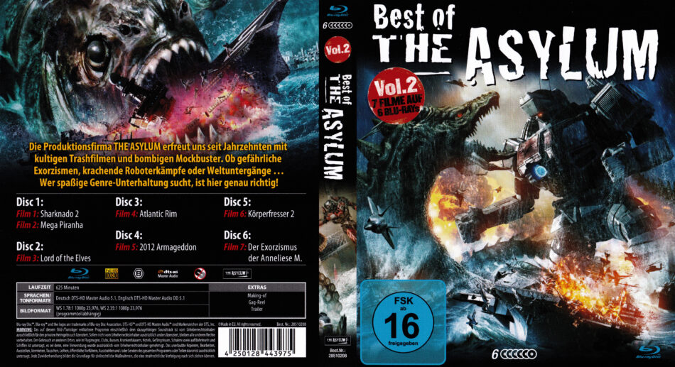 Best of The Asylum - Vol. 2 DE Blu-Ray Cover - DVDcover.Com