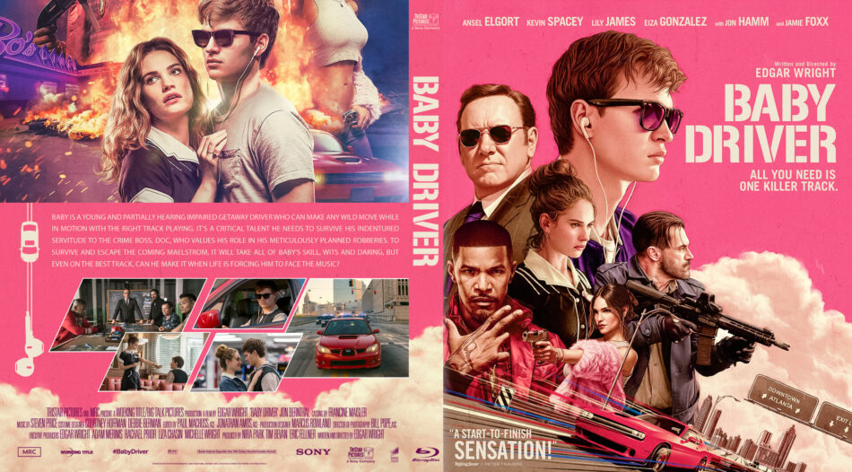 Baby Driver (2017) Blu-Ray Cover - DVDcover.Com