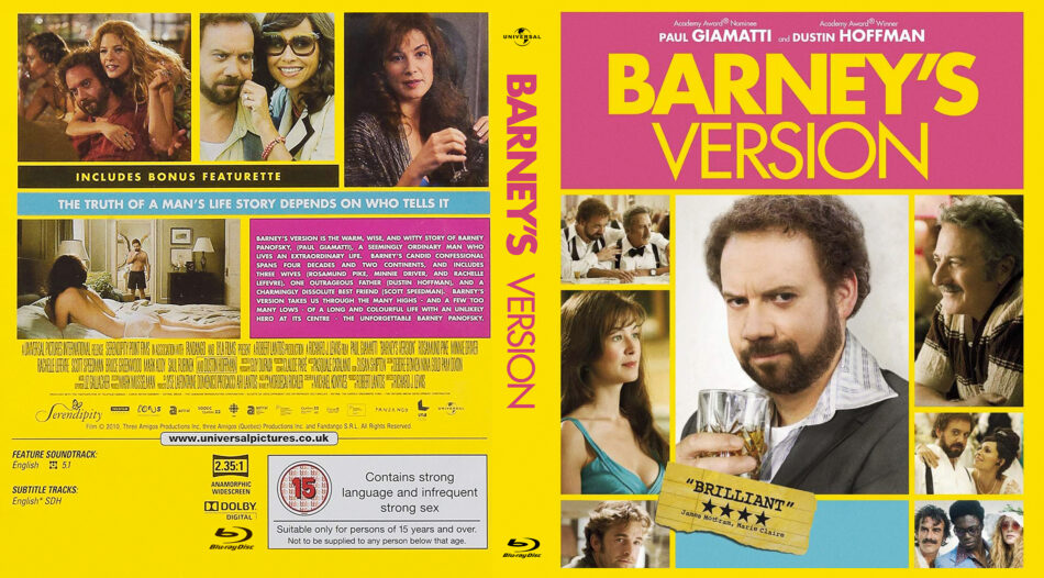 Barney's Version (2010) Blu-Ray Cover - DVDcover.Com