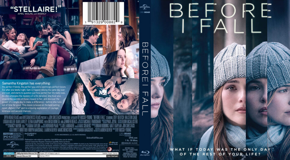 Before I Fall (2017) Blu-Ray Cover - DVDcover.Com