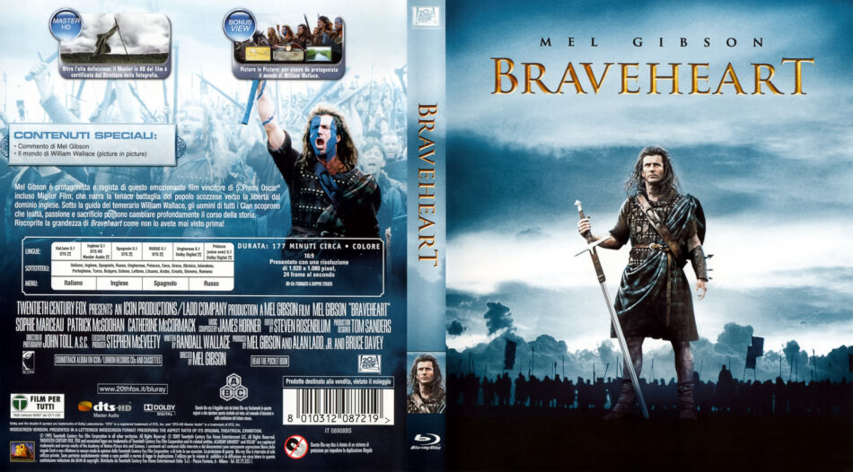Braveheart (1995) Blu-Ray Cover - DVDcover.Com