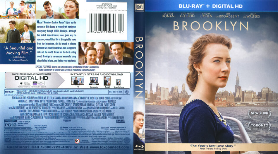 Brooklyn (2015) Blu-Ray Cover - DVDcover.Com