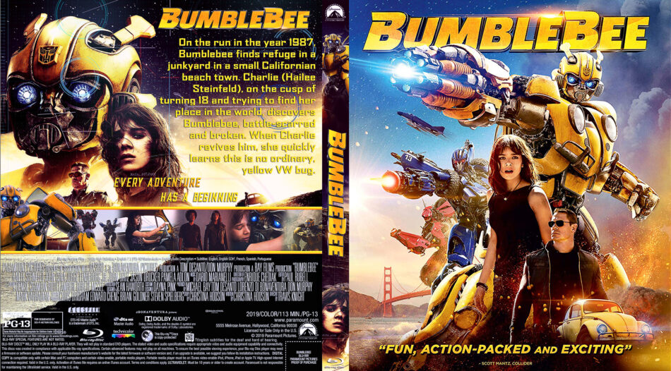 BumbleBee (2019) Blu-Ray Cover - DVDcover.Com