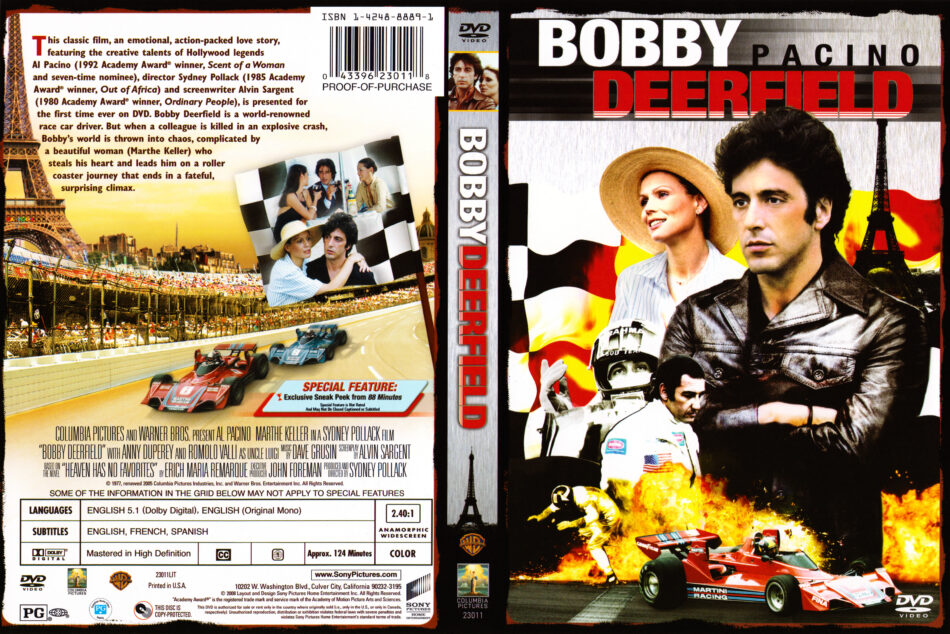 Bobby Deerfield (1977) R1 DVD Cover - DVDcover.Com
