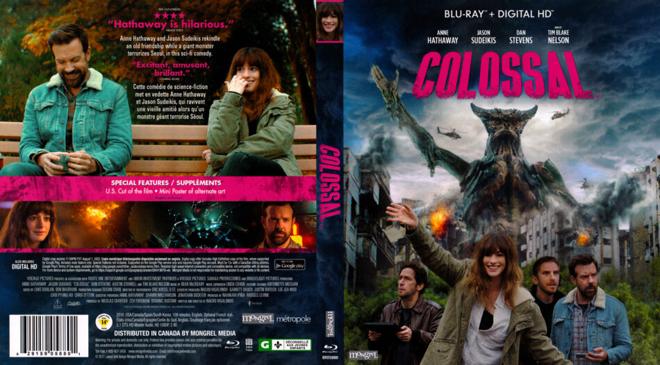Colossal (2016) Blu-Ray & DVD Cover - DVDcover.Com
