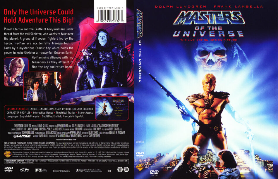 Masters of the Universe (1987) R1 DVD Cover - DVDcover.Com