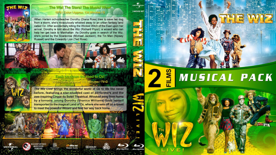 The Wiz Double Feature Custom Blu-Ray Cover - DVDcover.Com