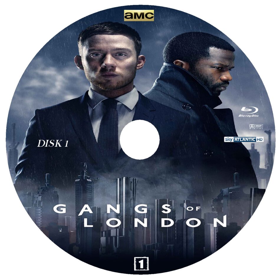 Gangs of London - Season1 Custom Blu-Ray Labels - DVDcover.Com