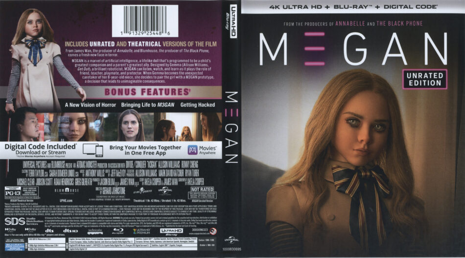M3gan 4K UHD Cover & Labels - DVDcover.Com