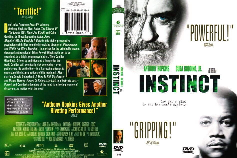 Instinct (1999) R1 DVD Cover - DVDcover.Com