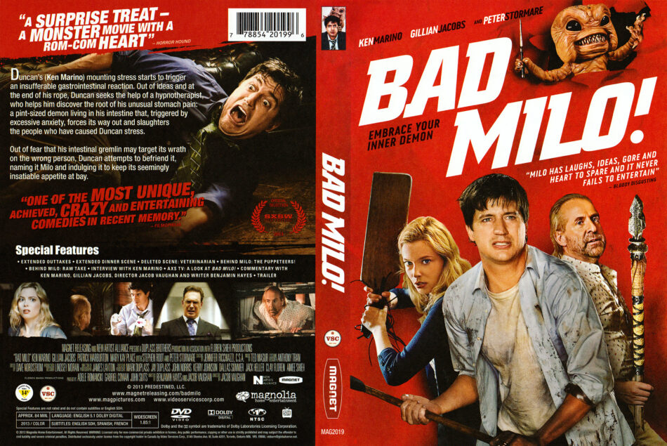 Bad Milo (2013) R1 DVD Cover - DVDcover.Com