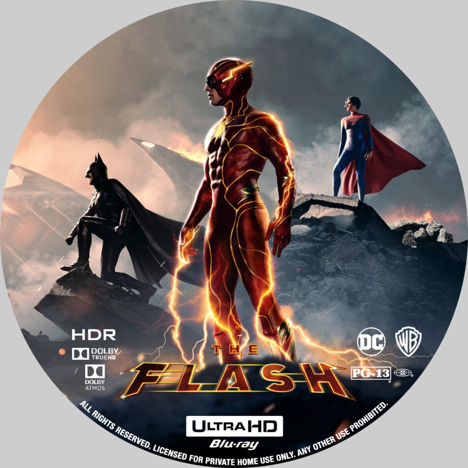 The Flash (2023) Custom 4K UHD Label - DVDcover.Com