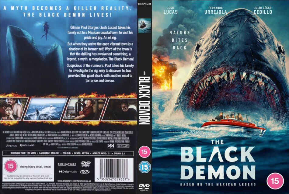The Black Demon (2023) R2 UK DVD Cover and Label - DVDcover.Com