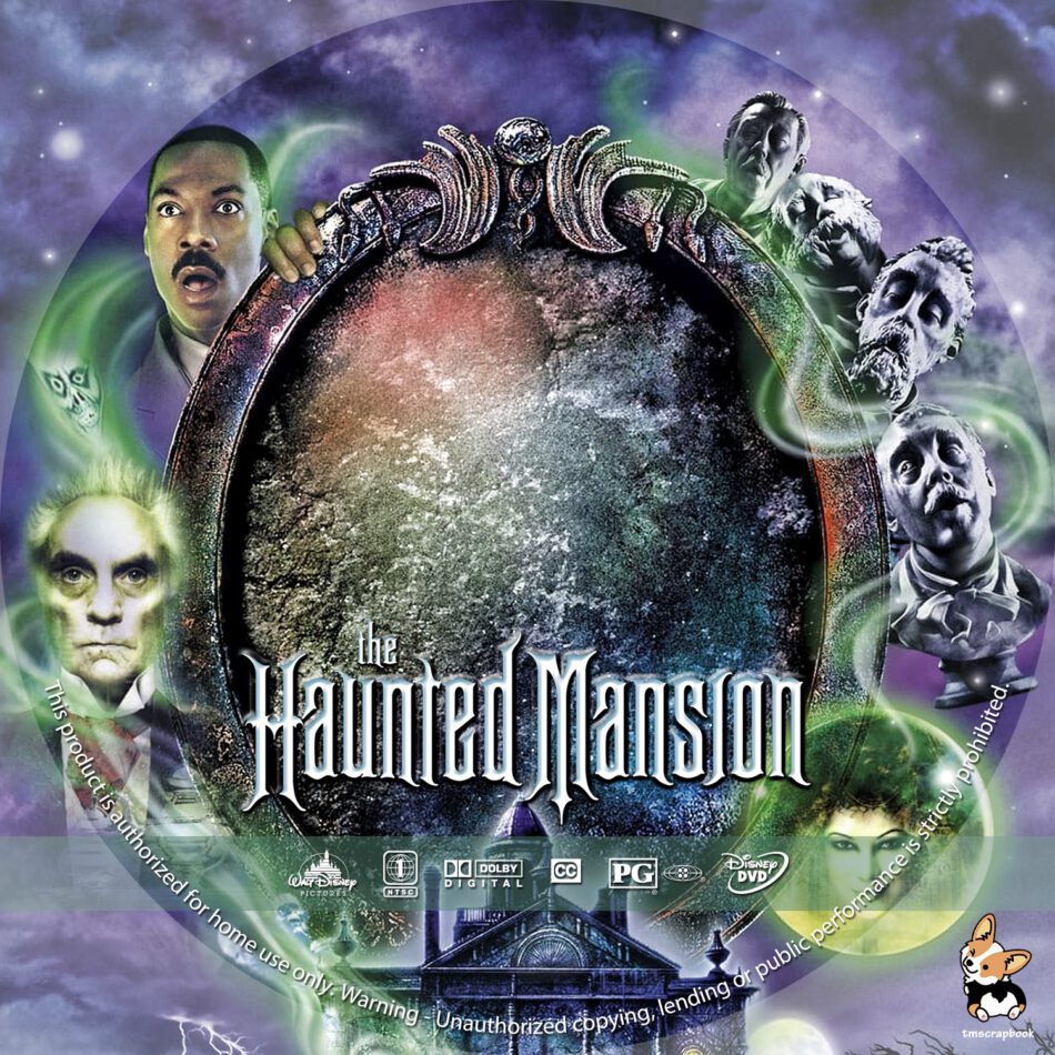 The Haunted Mansion (2003) R1 Custom DVD Label - DVDcover.Com