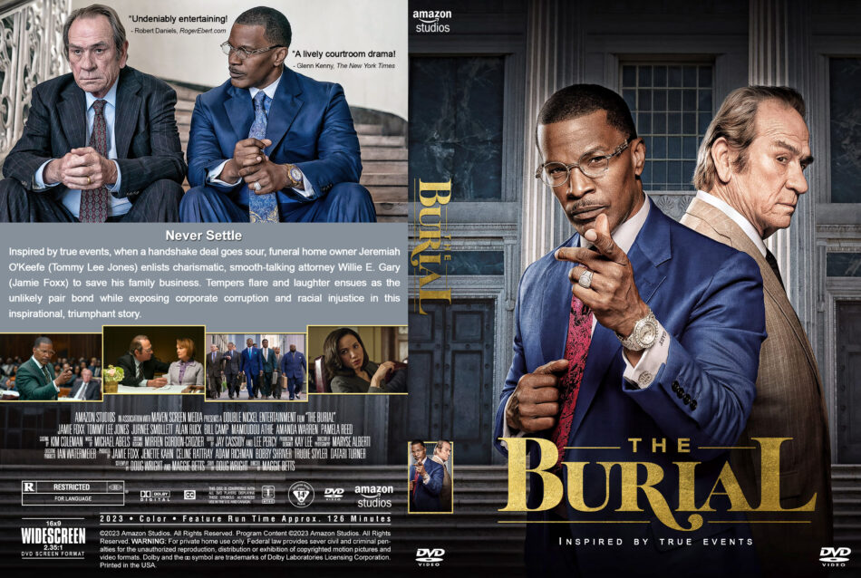 The Burial (2023) R1 Custom DVD Label - DVDcover.Com