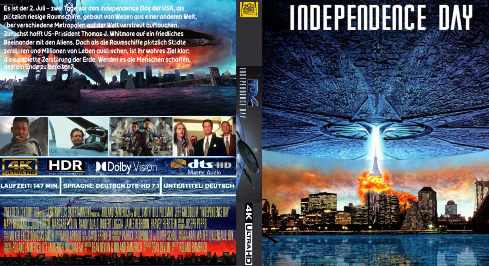 Independence Day Custom DE 4K UHD Cover - DVDcover.Com