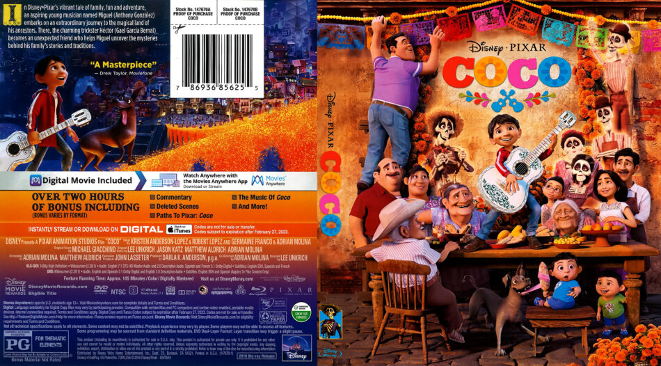 Coco (2018) Blu-Ray Cover - DVDcover.Com