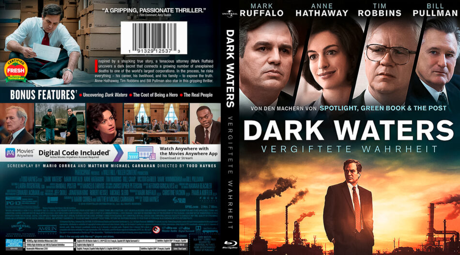 Dark Waters - Vergiftete Wahrheit (2019) DE Blu-Ray Cover - DVDcover.Com
