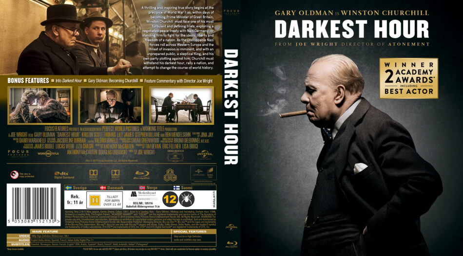 Darkest Hour (2017) Blu-Ray Cover - DVDcover.Com