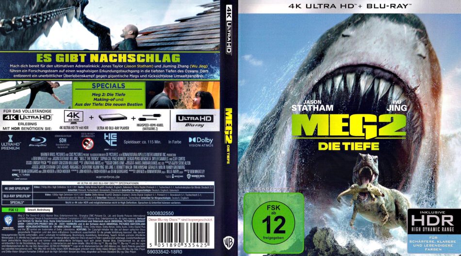 Meg 2-Die Tiefe DE 4K UHD Cover - DVDcover.Com