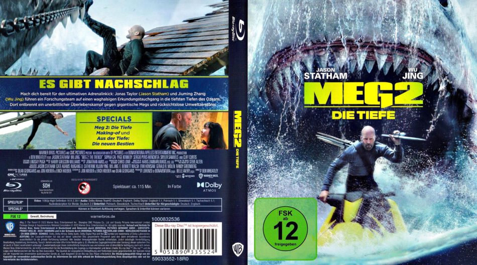 Meg 2-Die Tiefe DE Blu-Ray Cover - DVDcover.Com
