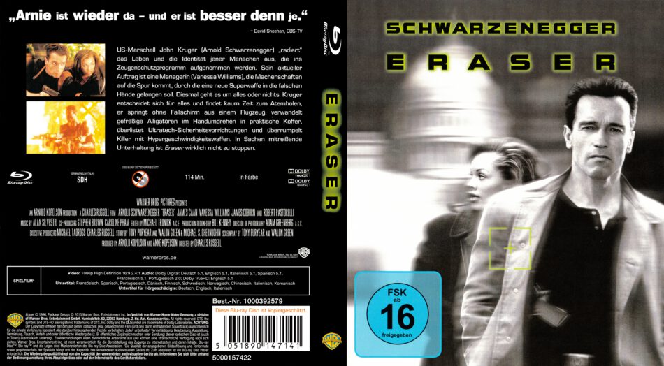 Eraser DE Blu-Ray Cover & Label - DVDcover.Com