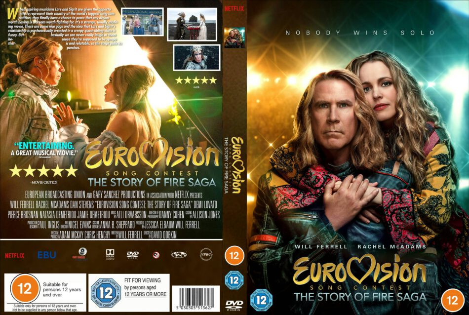 Eurovision Song Contest : The Story of Fire Saga (2020) R2 UK DVD Cover ...