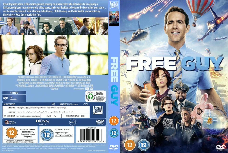 Free Guy (2021) R2 UK DVD Cover and Label - DVDcover.Com