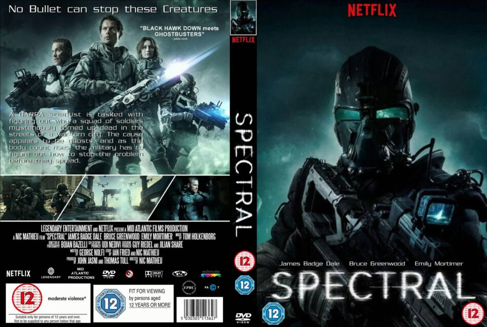 Spectral dvd cover (2016) R1 CUSTOM