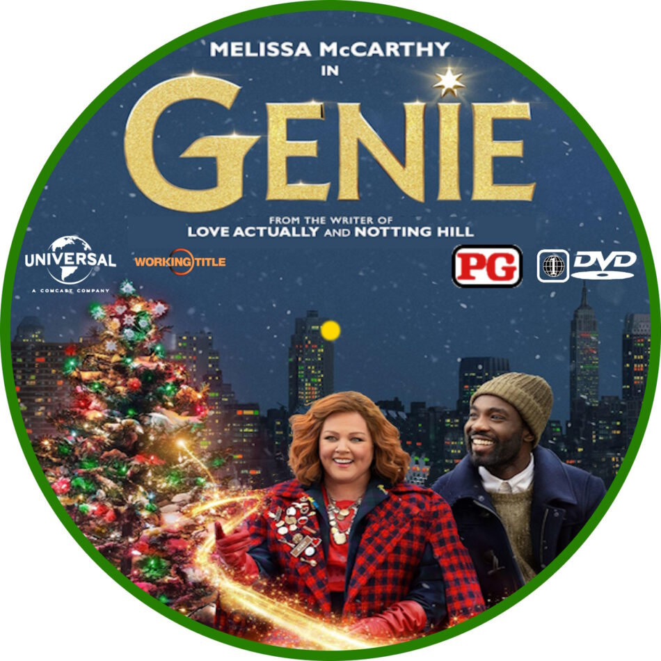 Genie (2023) R1 Custom DVD Label - DVDcover.Com