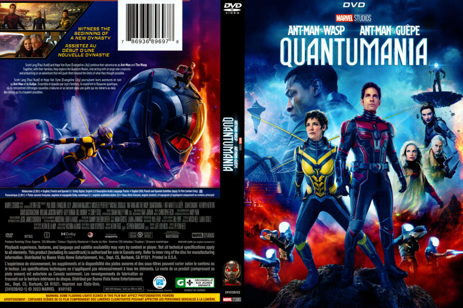 Ant-Man and the Wasp - Quantumania (2023) R1 DVD Cover - DVDcover.Com